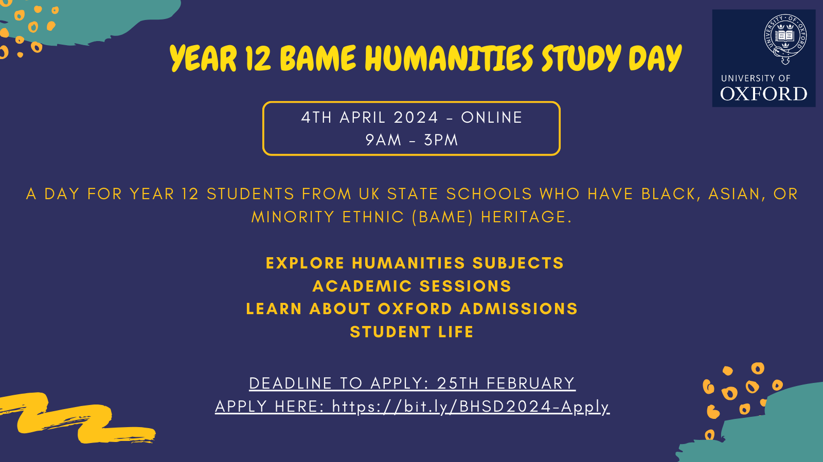 BAME HUMANITIES STUDY DAY 2024 – APPLY NOW! | Adventures on the Bookshelf BAME HUMANITIES STUDY DAY 2024 – APPLY NOW! | Adventures on the Bookshelf